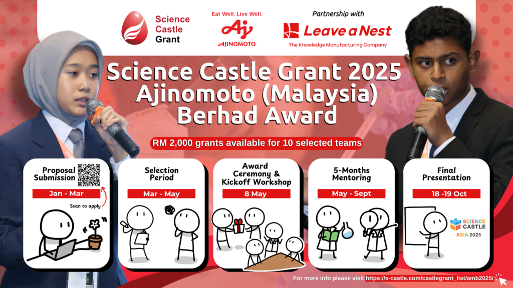 Science Castle Grant 2025 Ajinomoto (Malaysia) Berhad Award (Malaysia ...